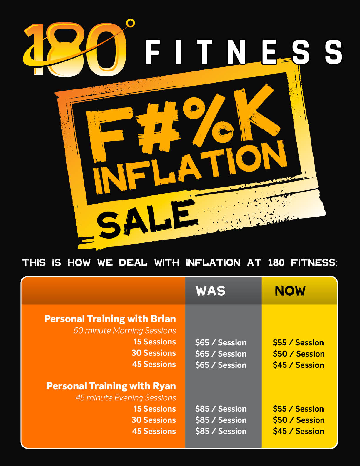 Inflation - 180 Degree Fitness